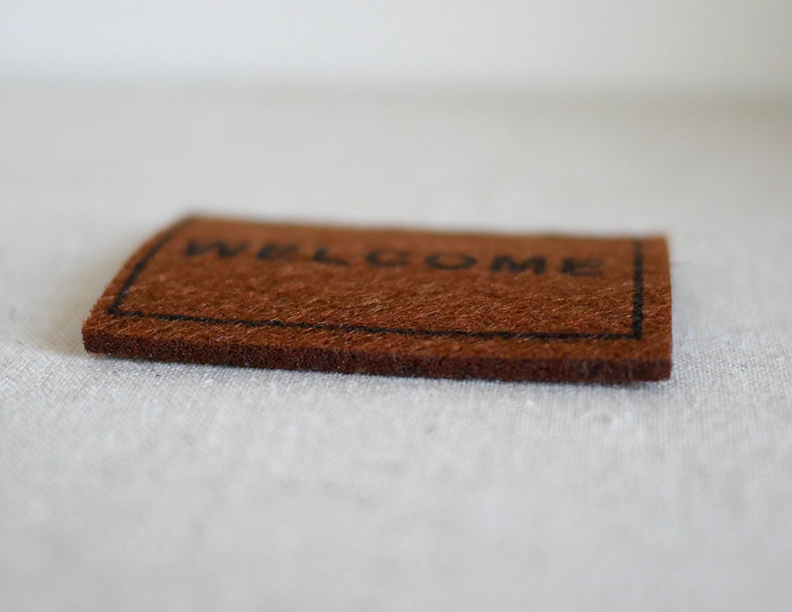 Dollhouse Supplies Miniature Small Door Rug Carpet Floor Mat Decoration ...