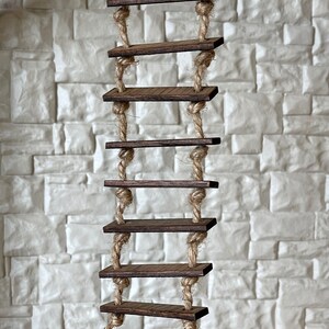 1:12 Miniature Tree House Rope Ladder , Treetop Ladder , Swing Ladder ...