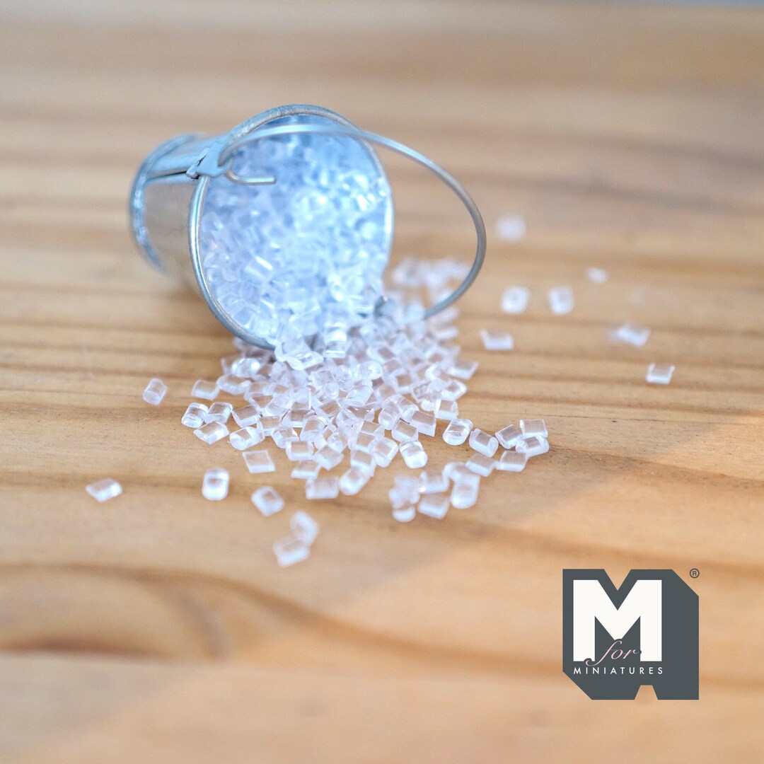 Dollhouse Miniature Tin Bucket With Ice, 1:12 Scale Metal Bucket With ...