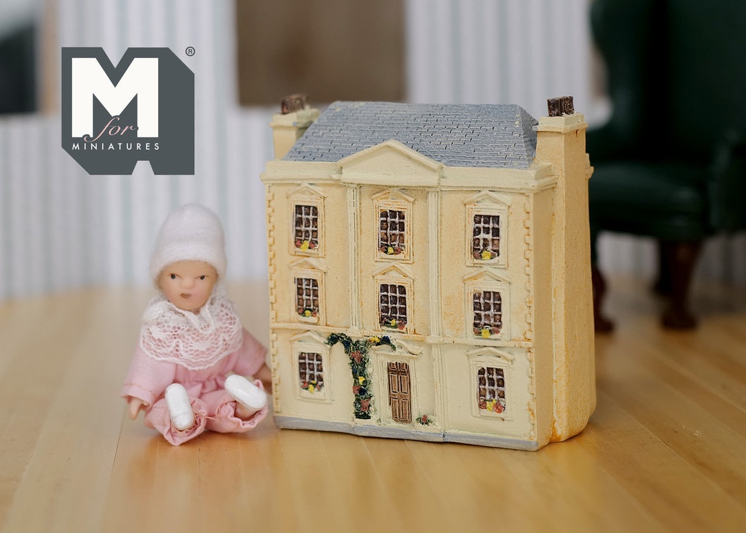 Dollhouse Miniature 1:144 Resin the Montgomery House Mini Home Tiny ...