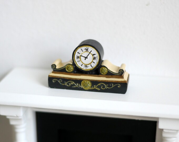 Dollhouse Tabletop Anniversary Clock Dolls House Living Room Clock ...