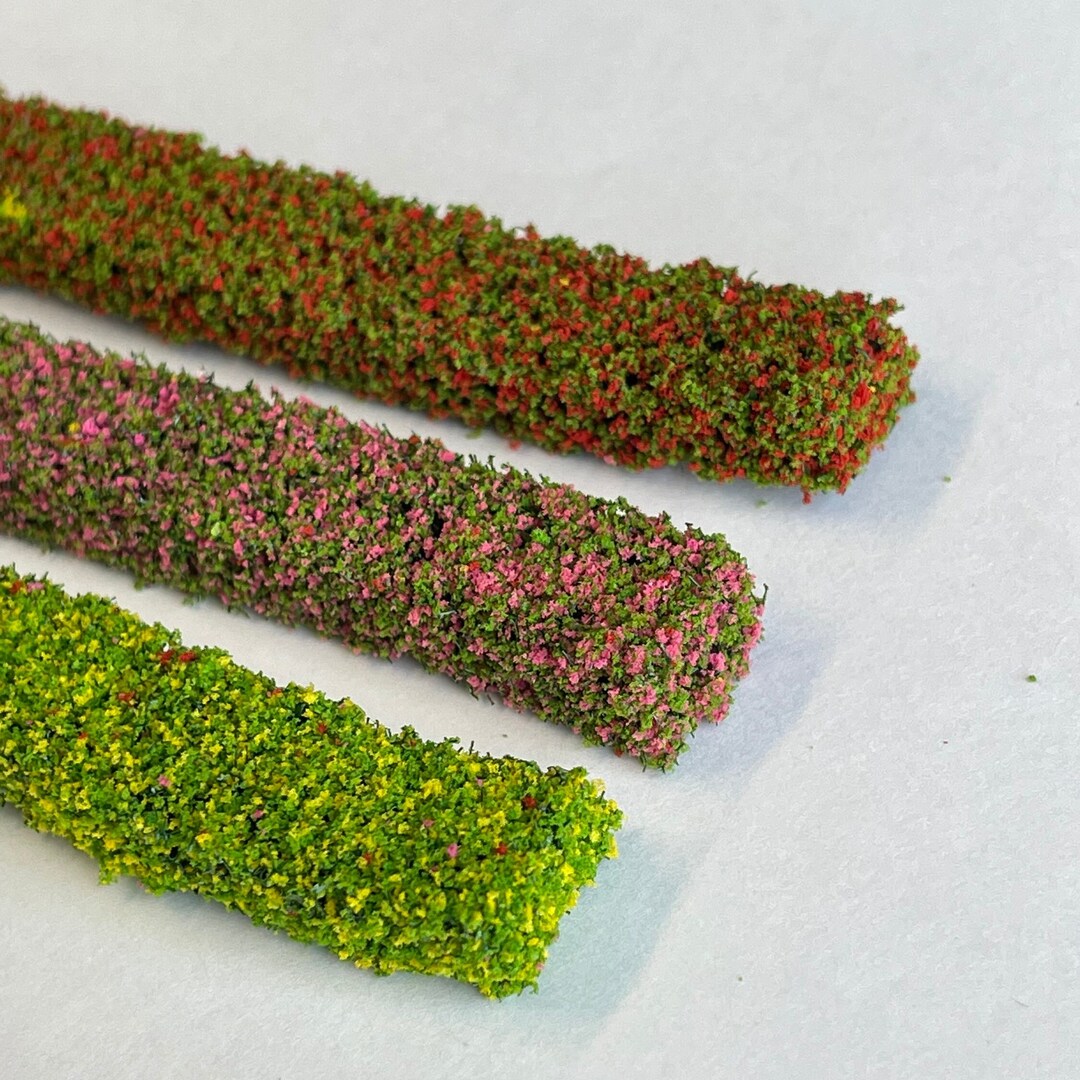 Miniature Hedges Bendable Tri-color Lush Green Landscape - Etsy