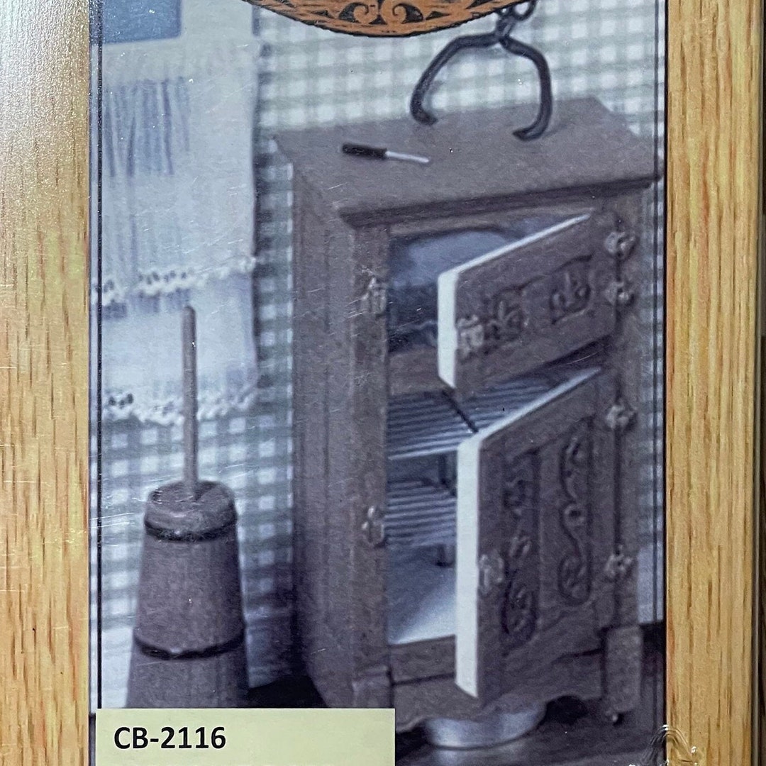 Dollhouse Supplies Miniature Ice Box Model Kit (self Assemble and Paint ...