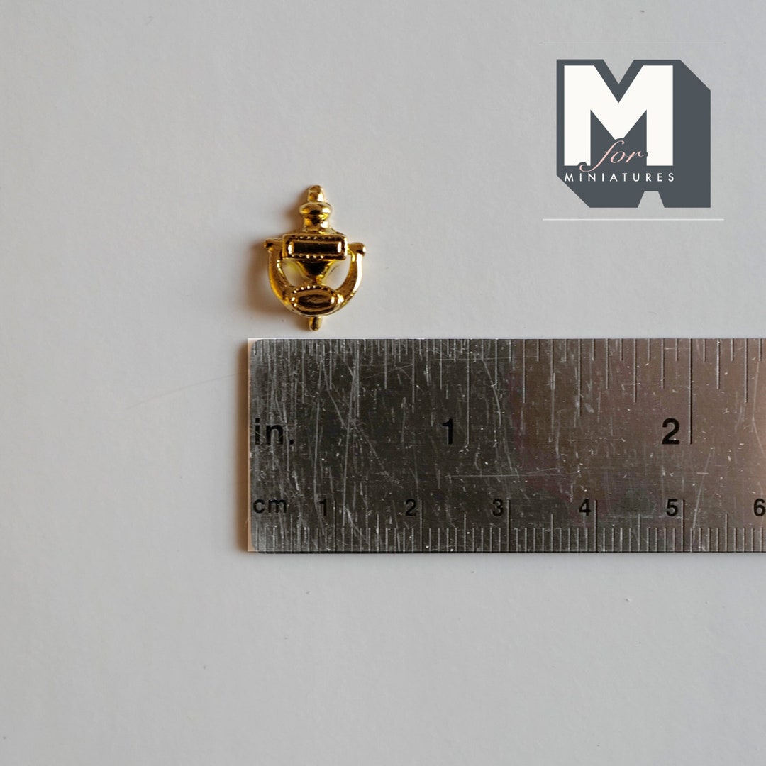 1:12 Scale Dollhouse Door Knocker , Miniature Metal Door Knocker , Door ...