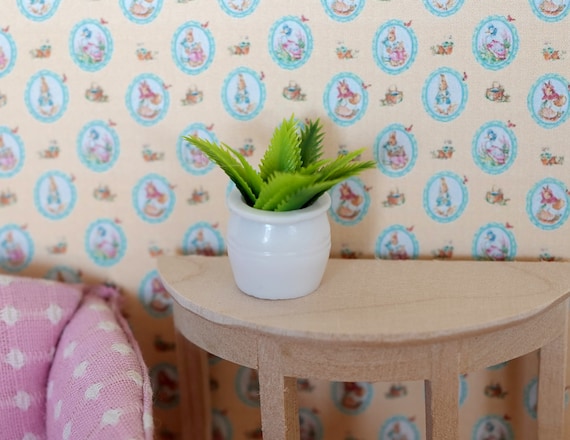 1:12 Miniature Small Plant Leaves With Pot 13/16 Tall - Etsy