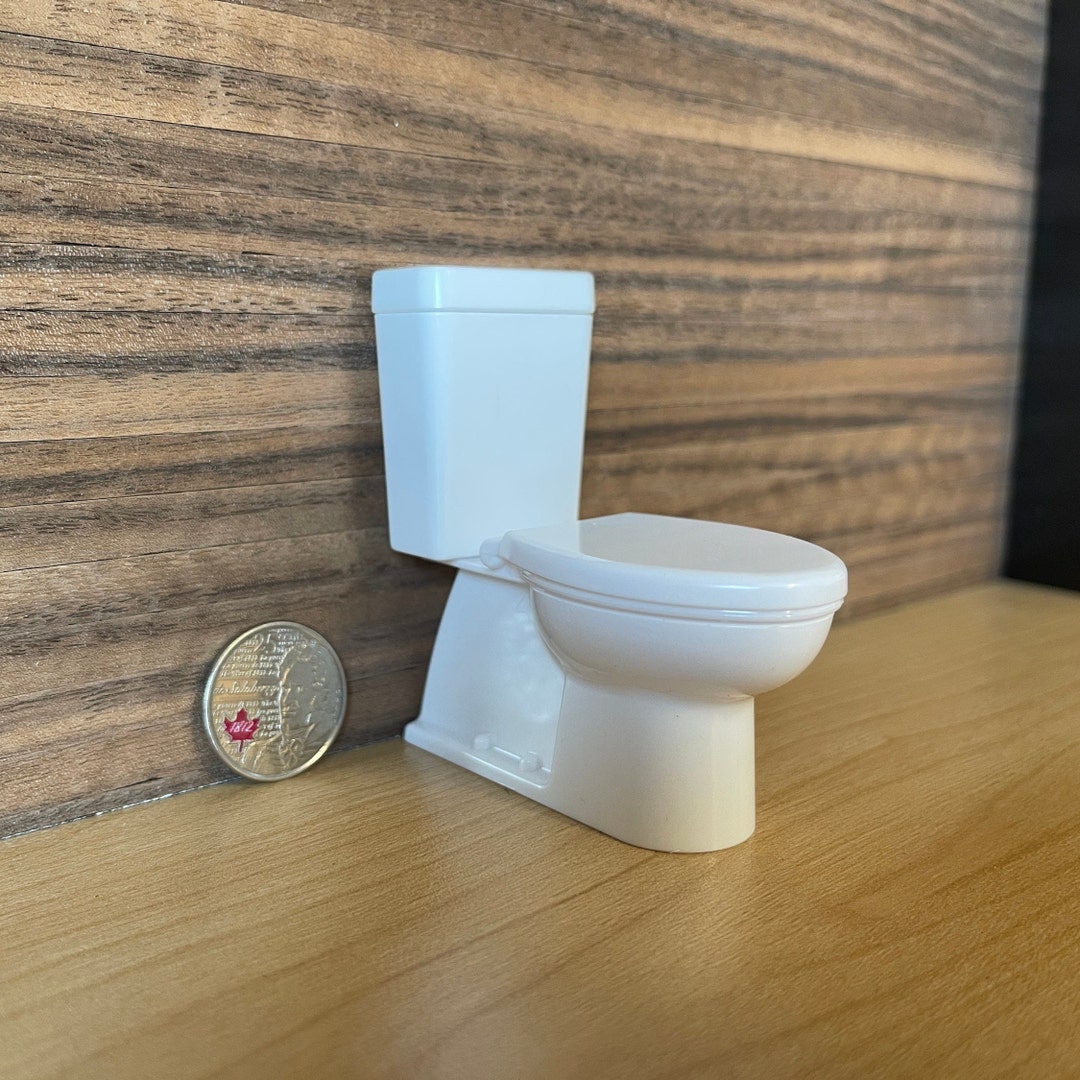 Dollhouse Toilet , 1:12 Miniature Bathroom Lavatory , Washroom WC ...