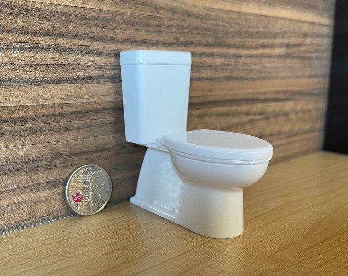 Dollhouse Toilet , 1:12 Miniature Bathroom Lavatory , Washroom WC ...
