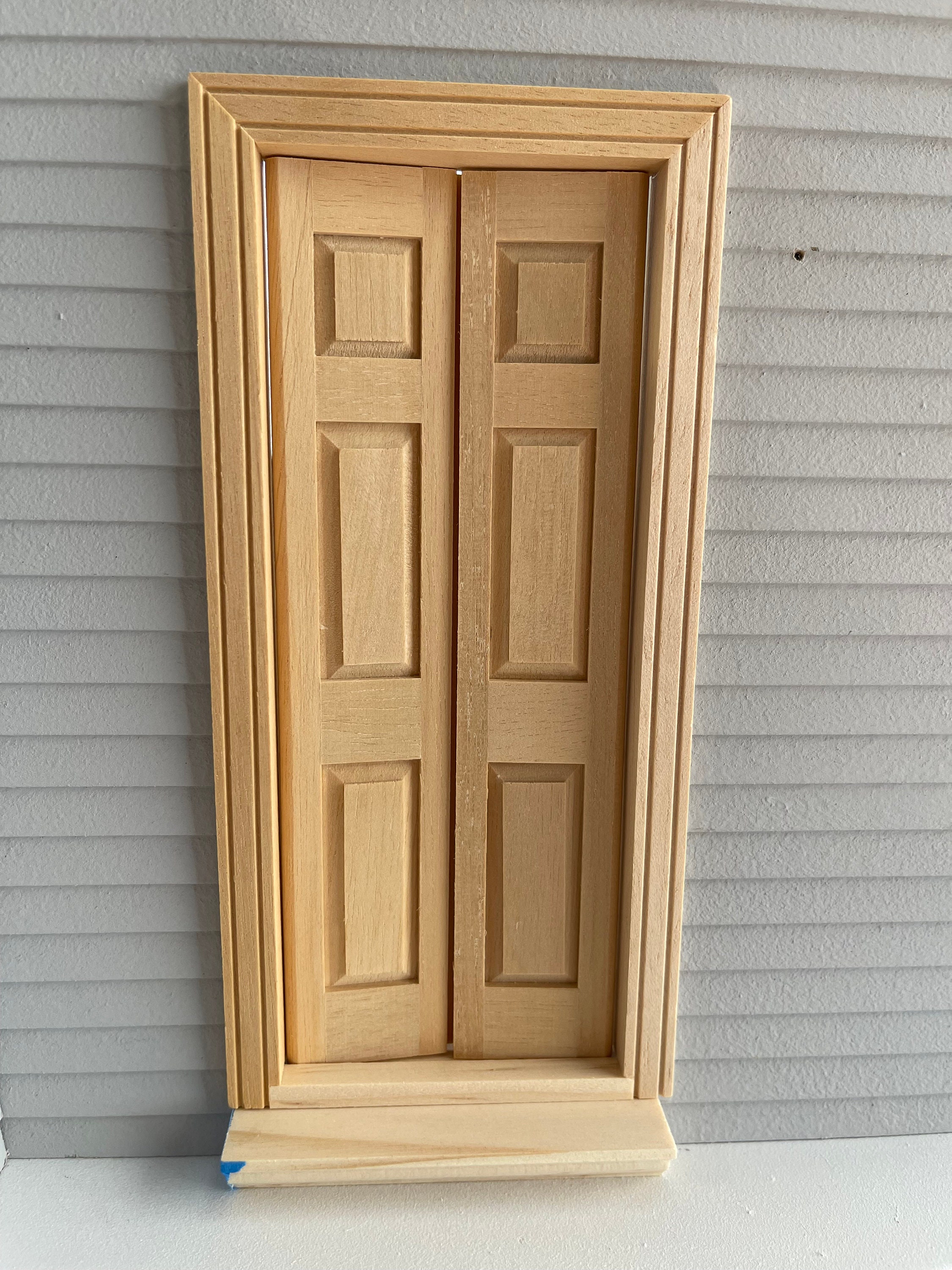 1:12 Dollhouse Split Swinging Door Panel Swing Door Frame With | Etsy