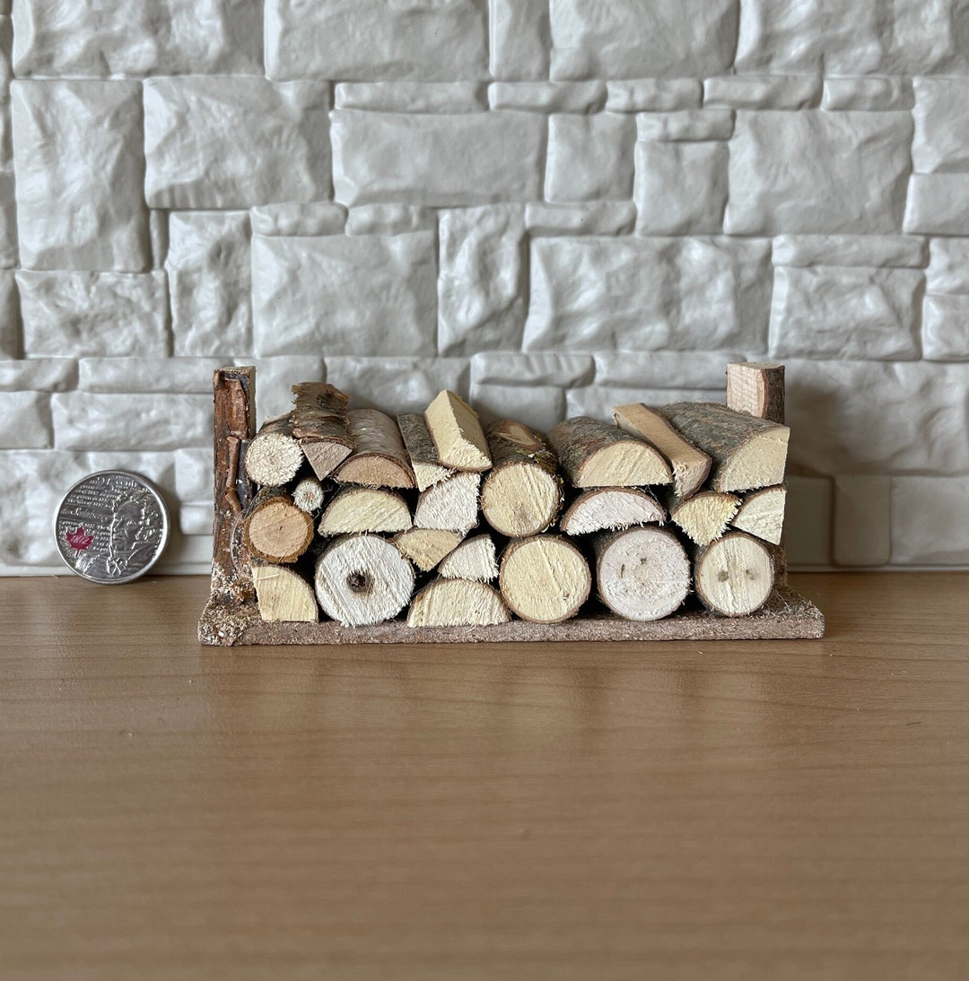 1:12 Miniature Log Pile , Miniature Log Stack , Timber Heap , Woodpile ...