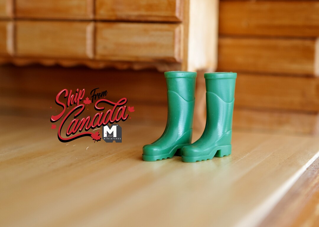 Dollhouse Miniature Rubber Boots Rain Boots 1:12 - B077 - Etsy