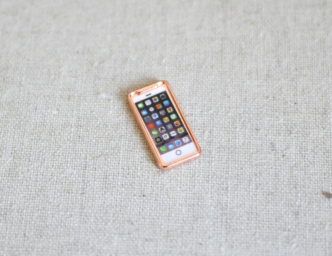 Miniature Dollhouse Smart Phone 1:12 Scale Smart Phone | Etsy