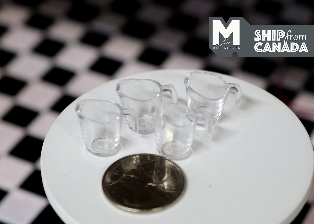 Dollhouse Miniature Measuring Cup Set of 4 (plastic) - D041 - Etsy
