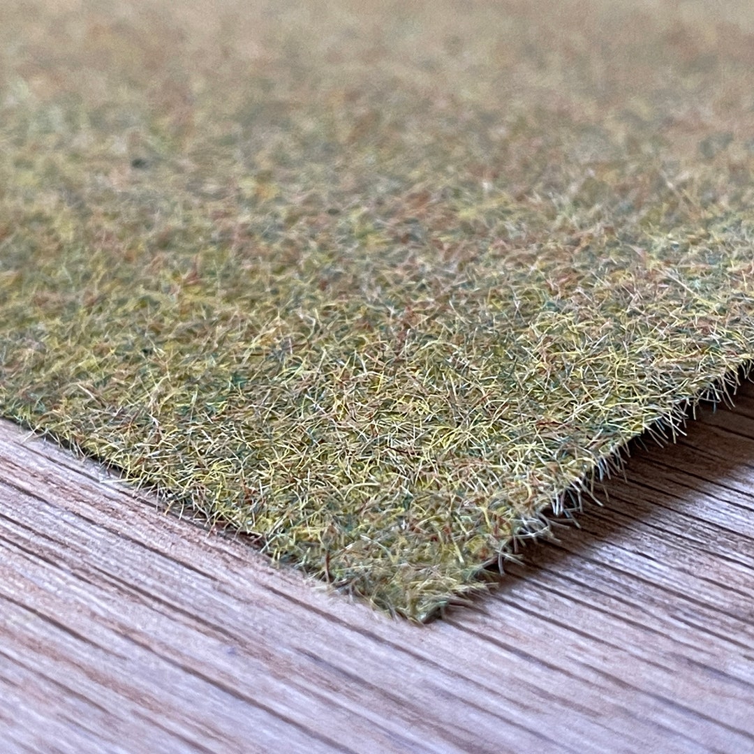 Dollhouse Pavement Hairy Grass Mat Turf Mat Building Landscape Mat ...