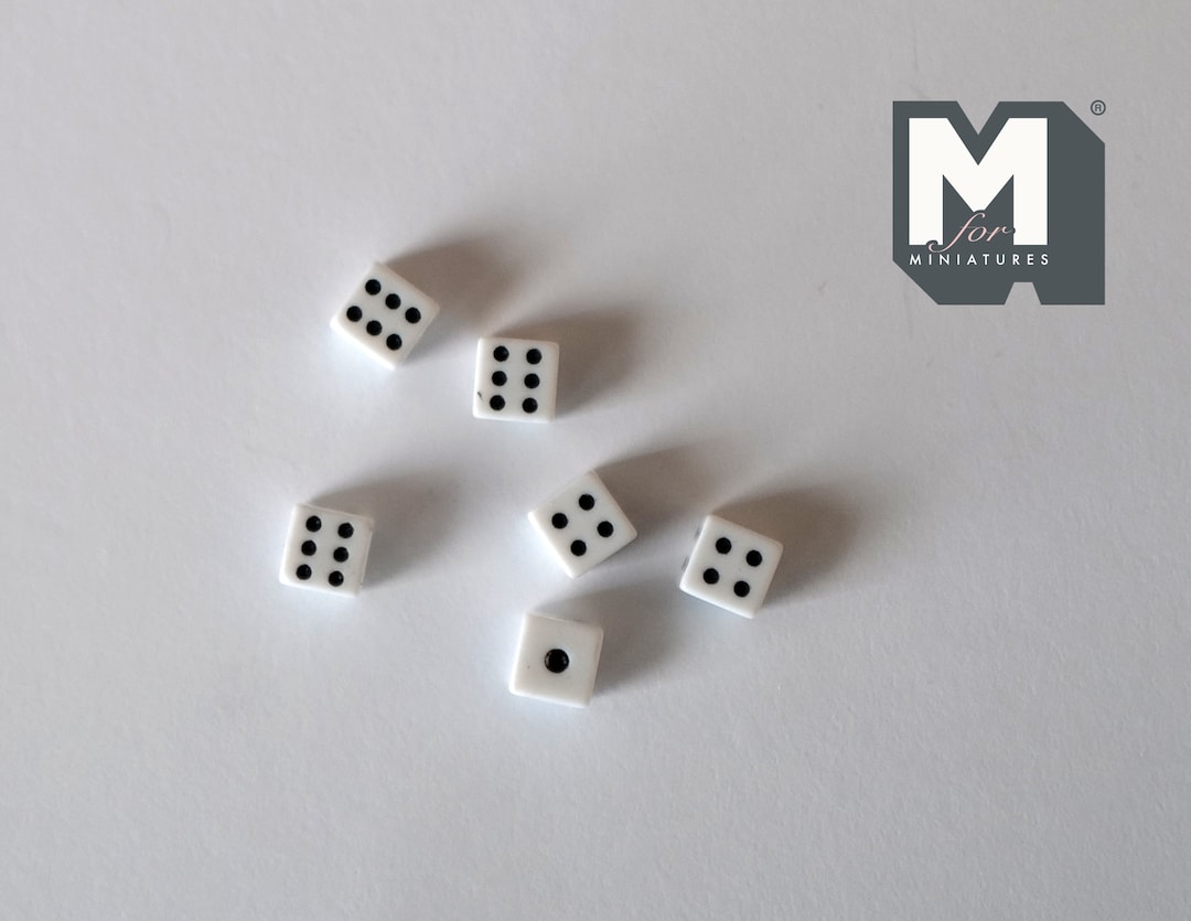 Miniature Dice 6 Pack Multi Dice - 3/16" G072 - Etsy
