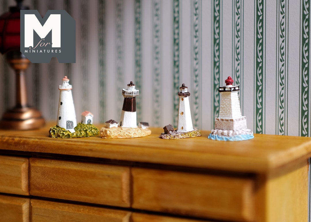 1:12 Dollhouse Miniature Little Lighthouse / Small Lighthouse / Mini ...