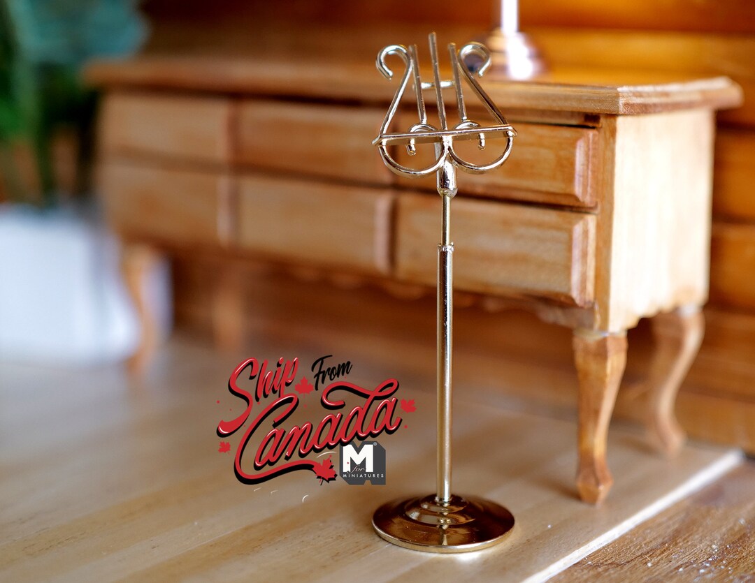 1:12 Dollhouse Miniature Style Gold Music Stand C061 - Etsy