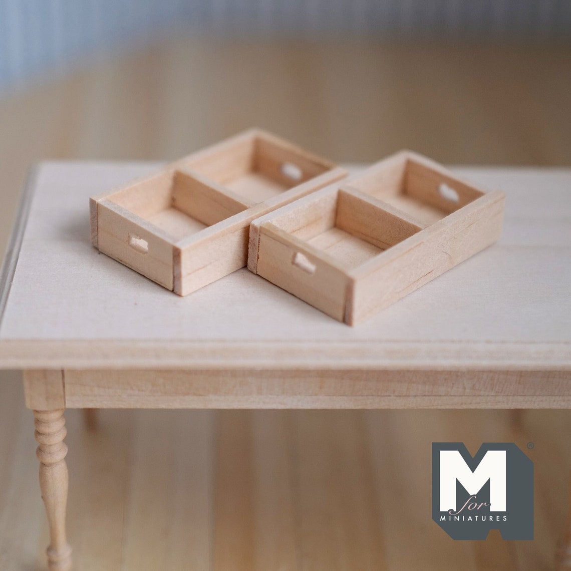 Miniature Divided Crates 1:12 Scale Dollhouse Supplies Fruit Crate ...