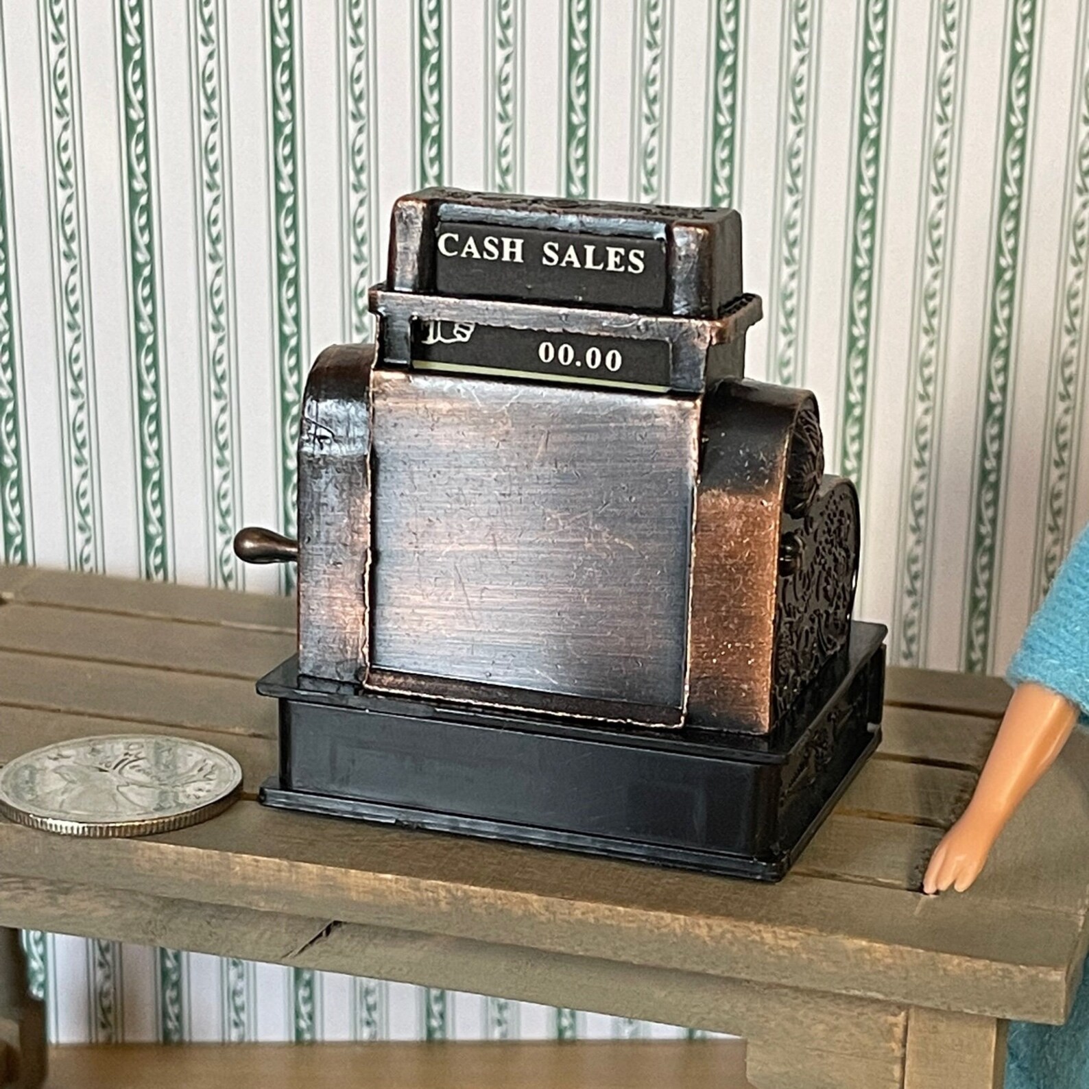 Dollhouse Miniature Large Size Old Style Metal Cash Register H048 - Etsy