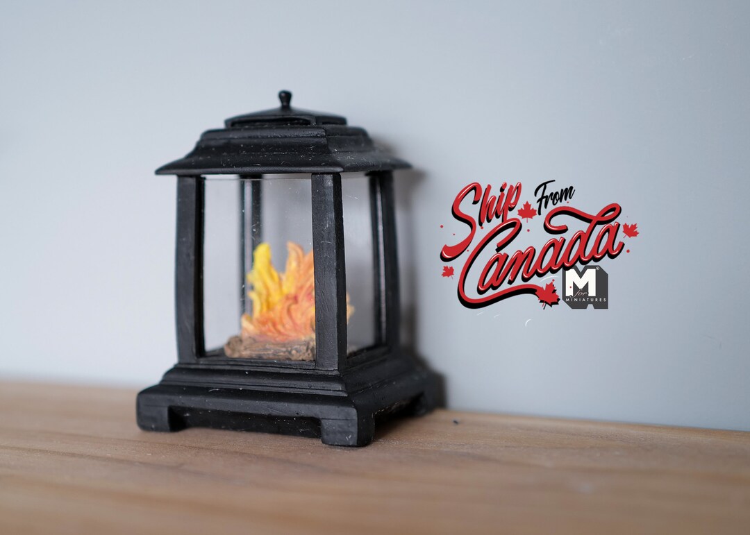 1:12 Scale Dollhouse Miniature Outdoor Fireplace Black Outdoor ...