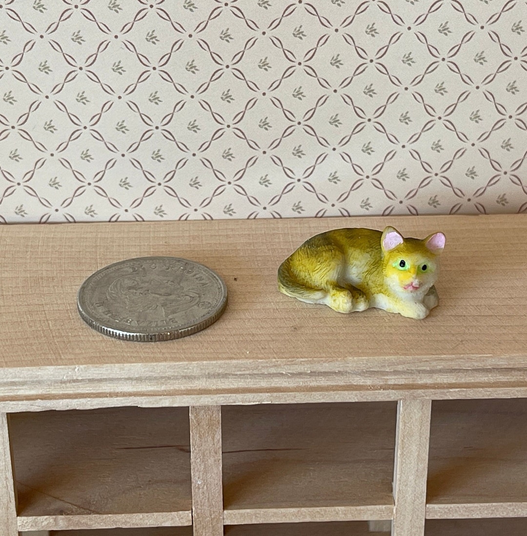 1:12 Miniature Tabby Cat (style D) - C064 - Etsy
