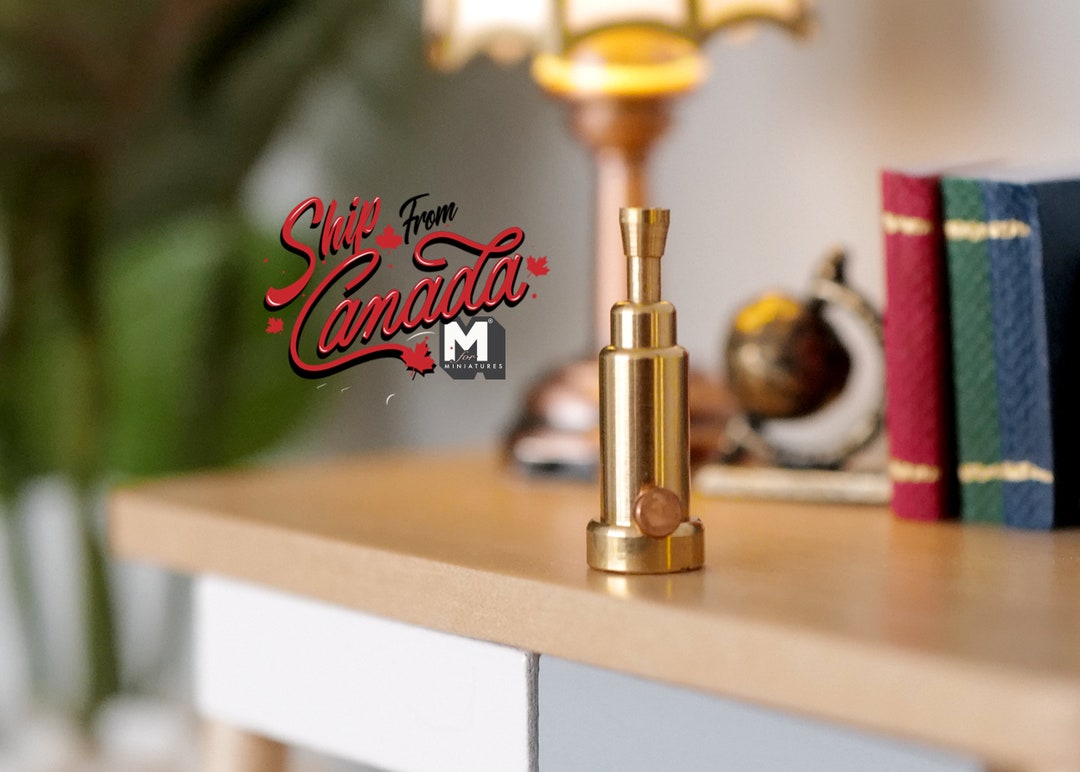 Miniature Stretch Telescope 1:12 Scale Dollhouse Binocular 1 Inch Scale ...