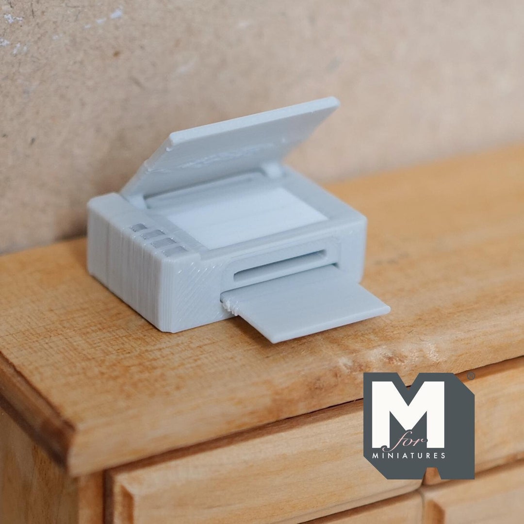 Miniature Photocopier Printer Scanner 1:12 Dollhouse Decoration All in ...