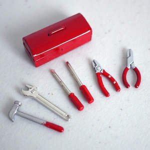 Dollhouse Miniature Tool Set 12 Scale Miniature - H035 - Etsy