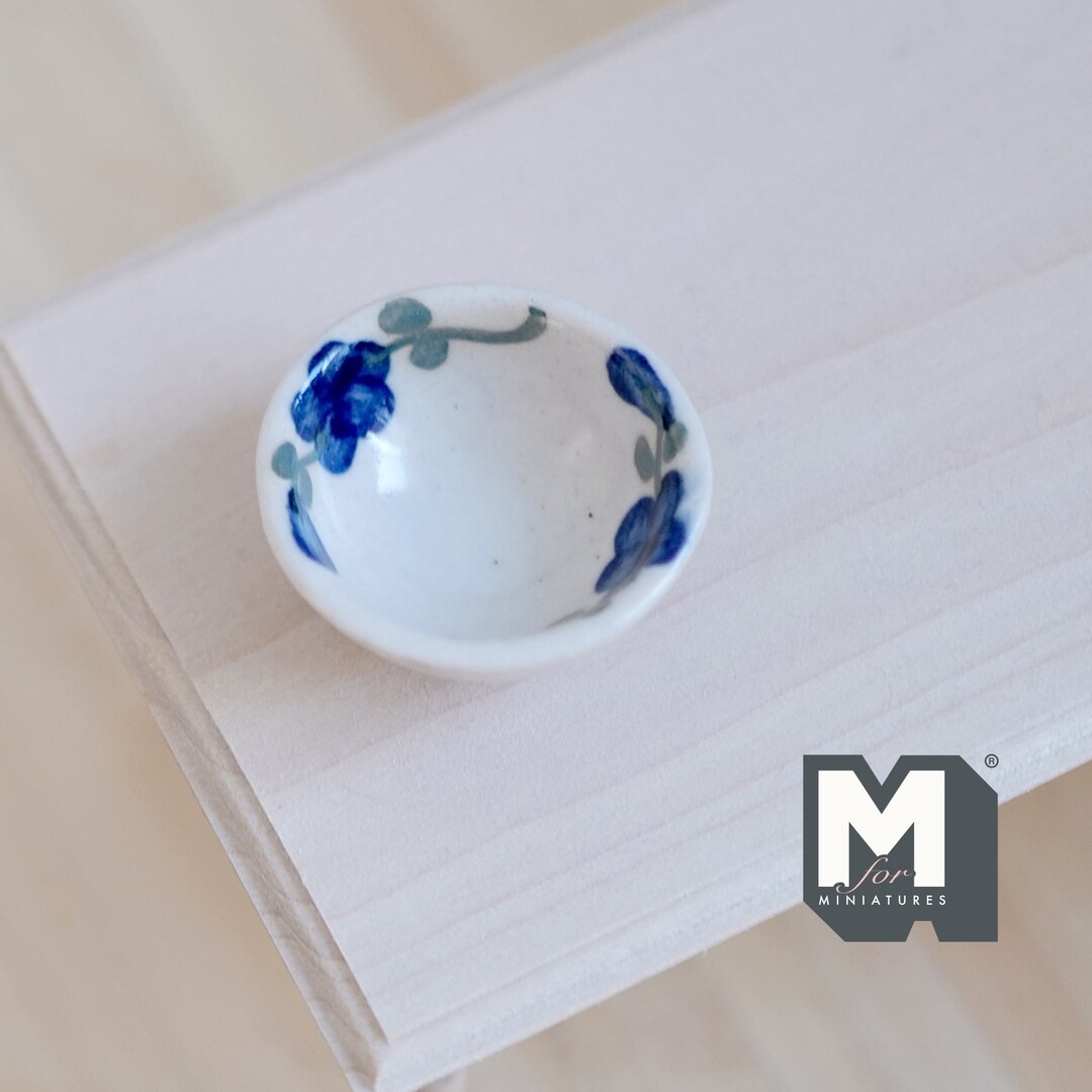 Miniature Ceramic Food Bowl 1:12 Scale Dollhouse Supplies Ceramic Salad ...