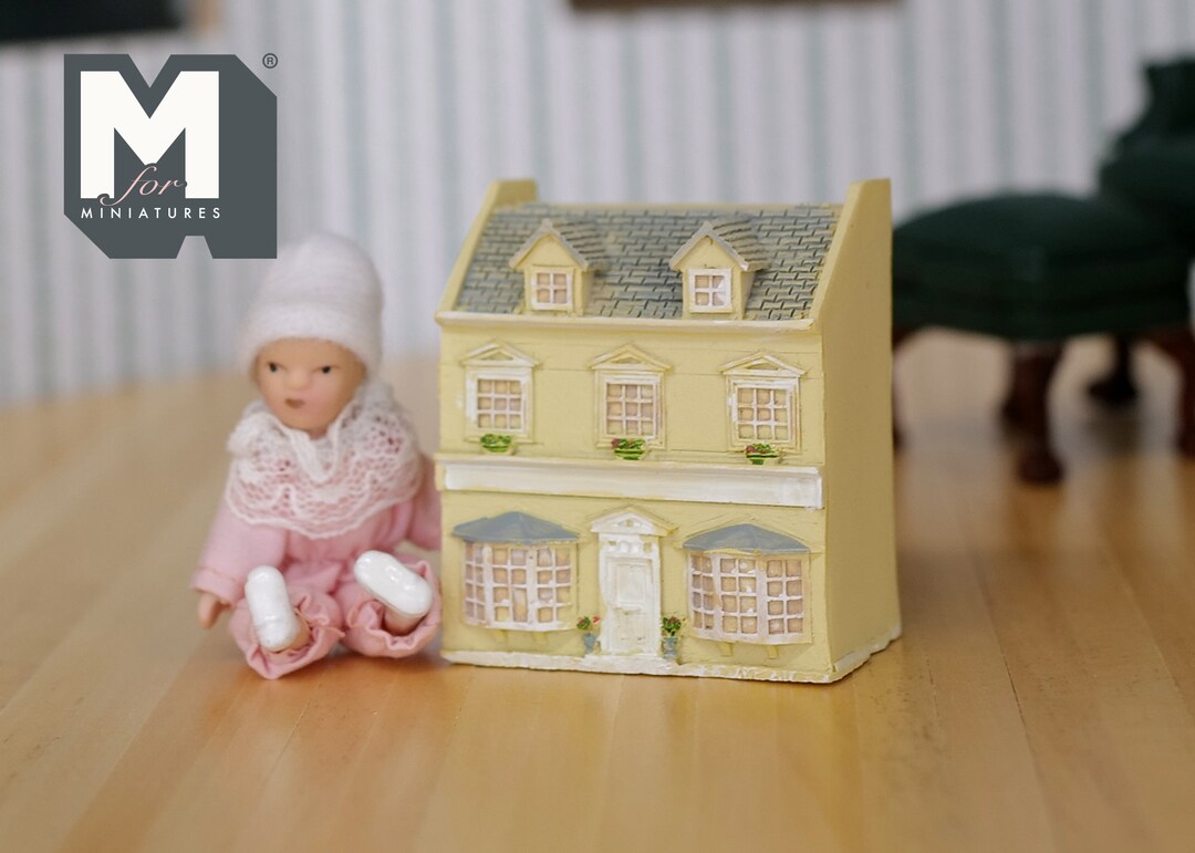 Dollhouse Supplies Miniature 1:144 Resin the Montgomery House Mini Home ...