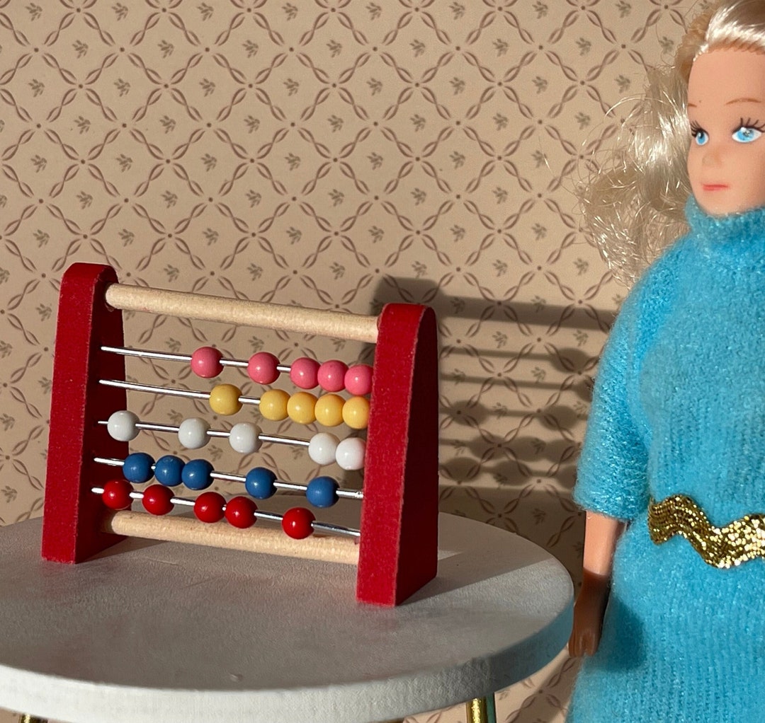 Dollhouse Miniature Abacus 1:12 Scale Counting Sorting Toy - G043 - Etsy