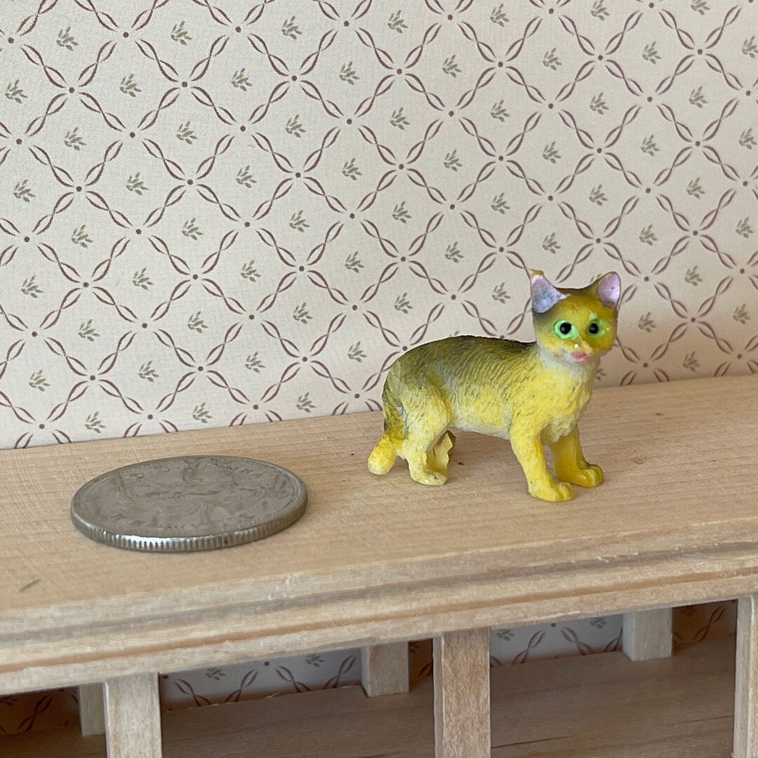 1:12 Miniature Tabby Cat (style E) - C064 - Etsy