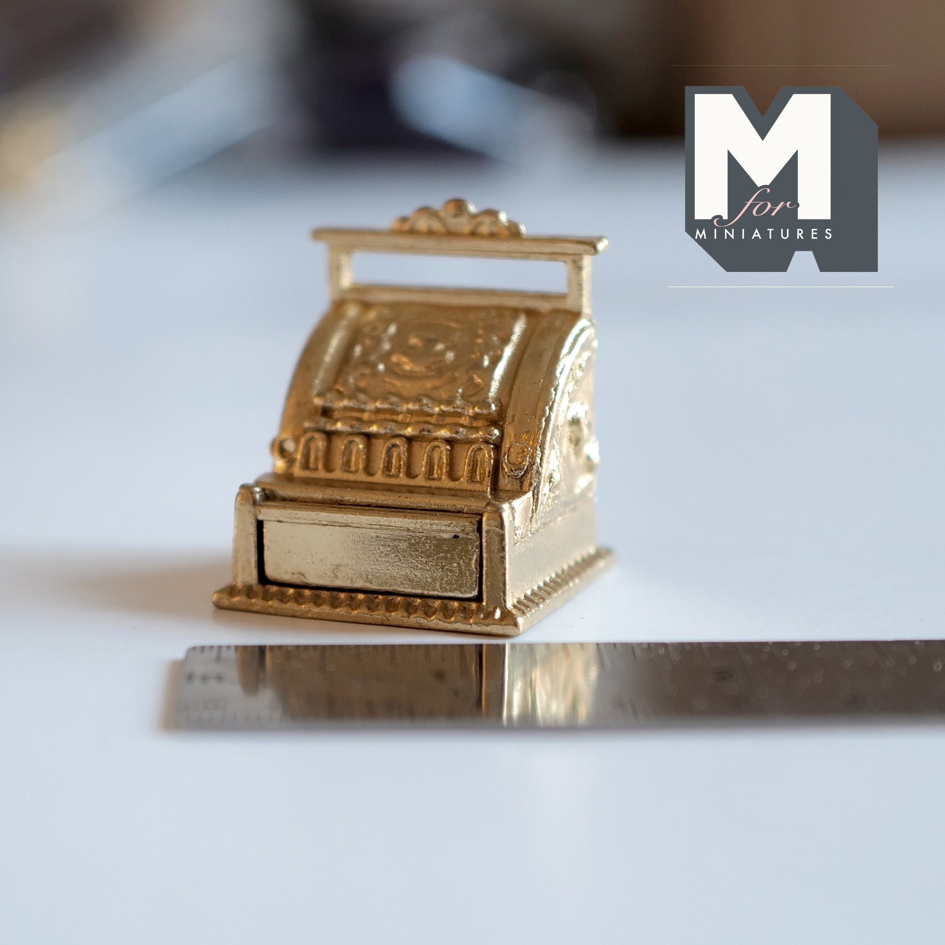 Miniature Cash Register With Removable Cash Drawer 1:12 Scale Dollhouse ...