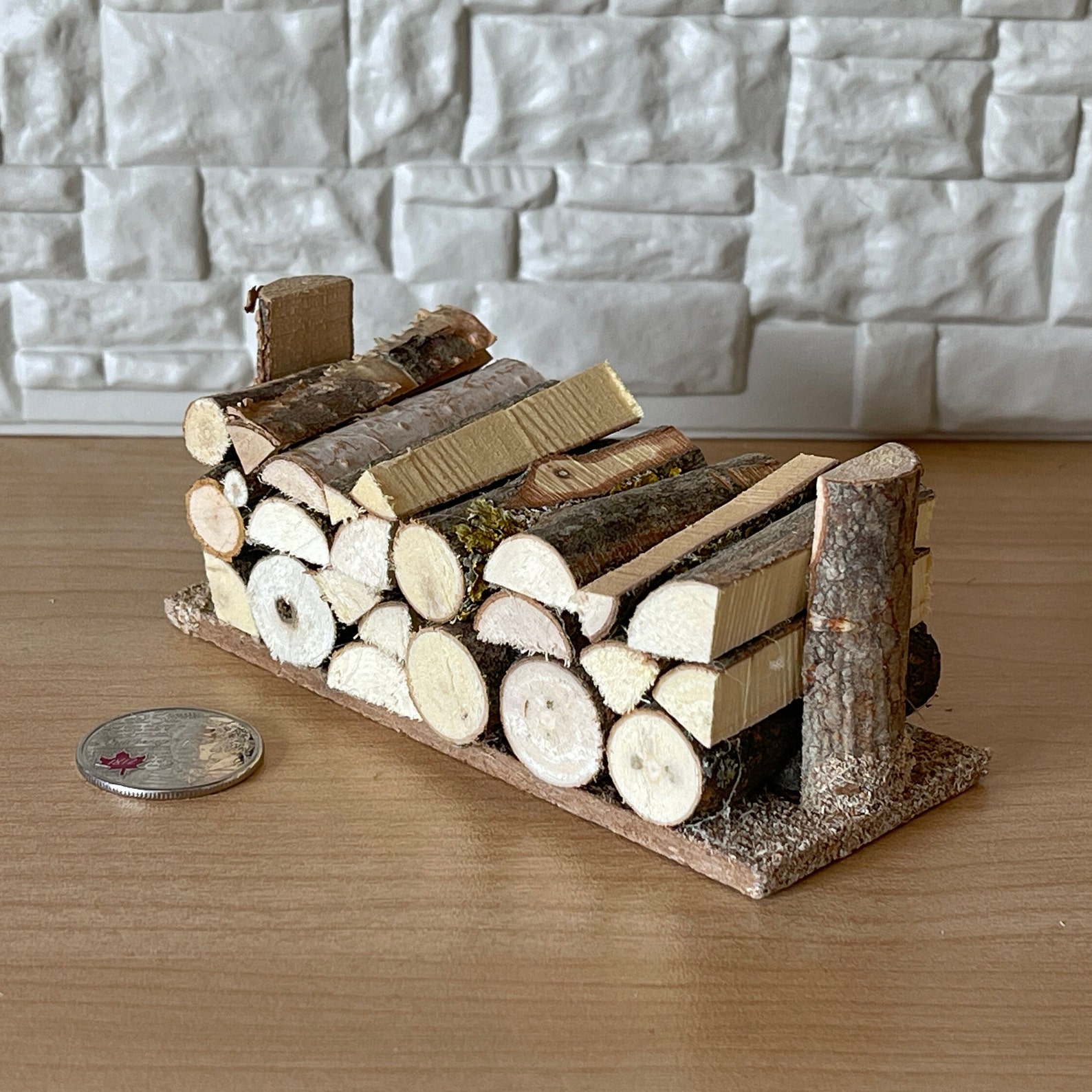1:12 Miniature Log Pile , Miniature Log Stack , Timber Heap , Woodpile ...