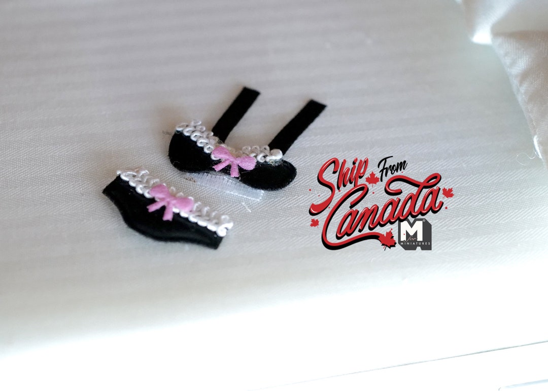 1:12 Dollhouse Supplies Miniature Bra and Panties (black) - F034 - Etsy