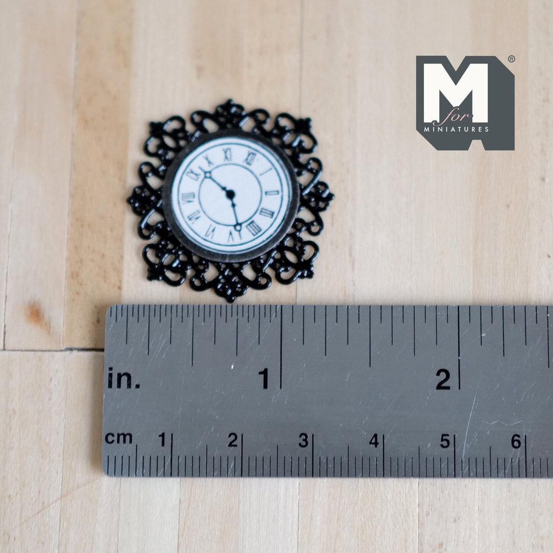 Dollhouse Wall Clock 1:12 Scale Miniature Clock (non Working) - B051 - Etsy
