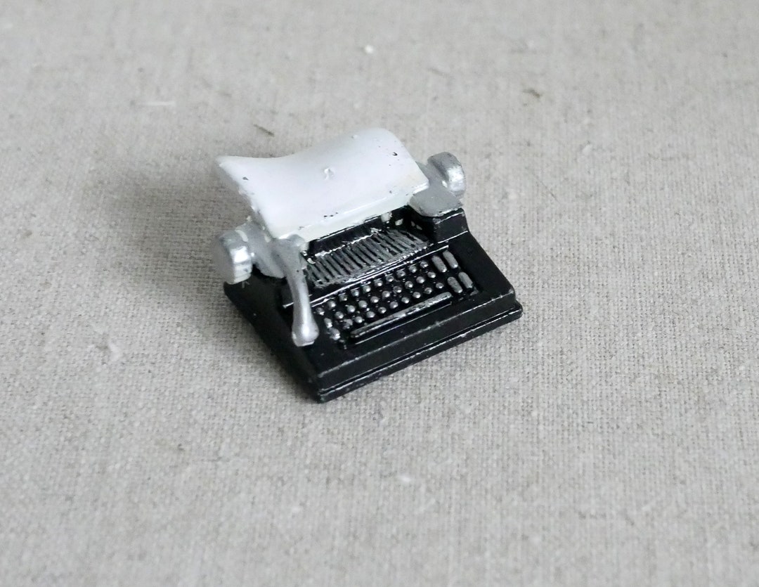 1:12 Scale Dollhouse Miniature Typewriter (black) (plastic) - G057 - Etsy