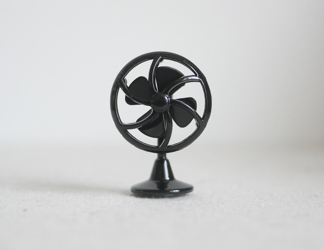 Dollhouse Old Style Fan With 4 Blades 1:12 Scale Miniature (metal ...