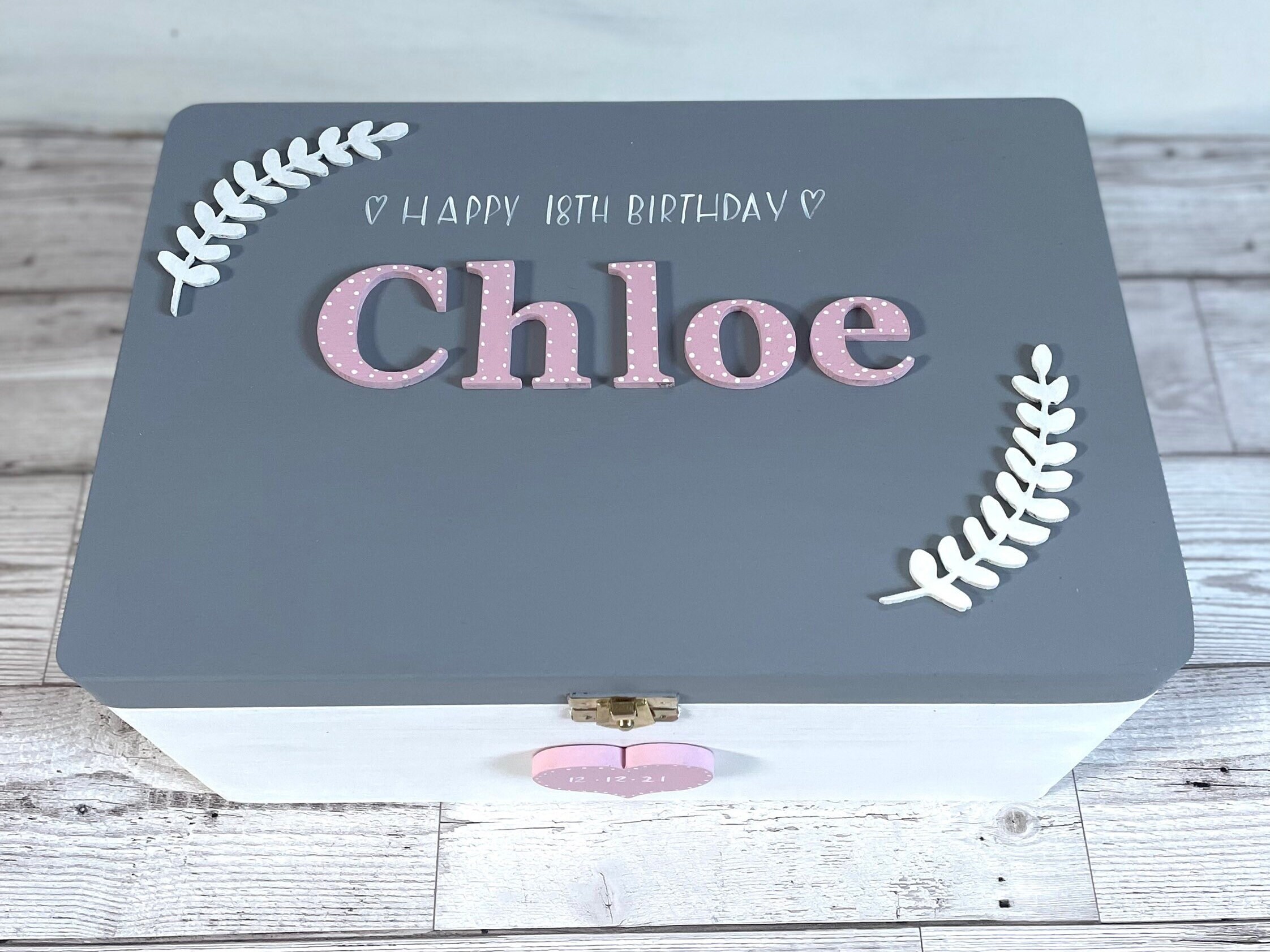 18th Birthday Gift Girl 18th Birthday Keepsake Box - Etsy UK