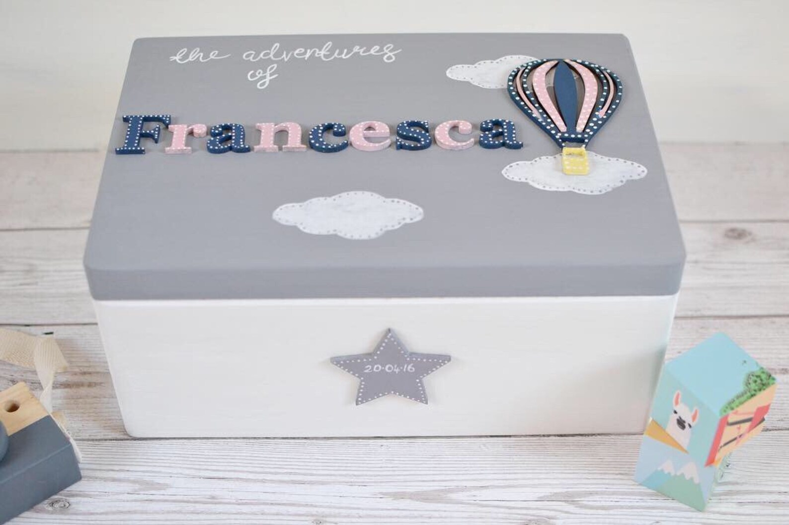 Personalised Wooden Keepsake Box Large Memory Box for Girls - Etsy UK