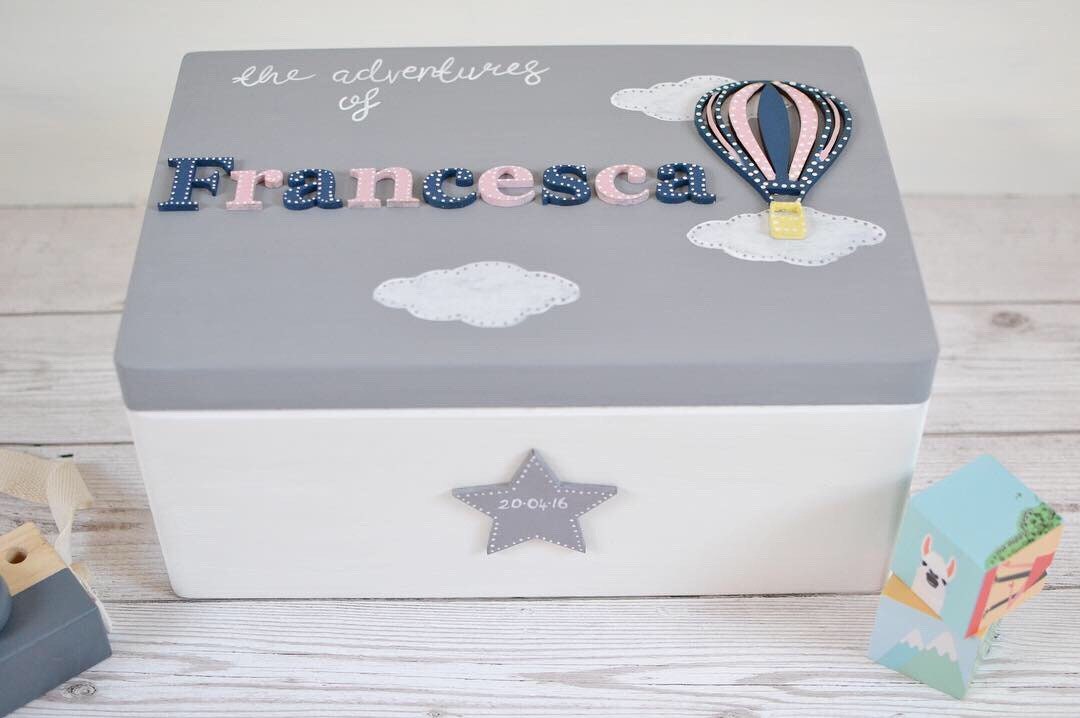 Personalised Wooden Keepsake Box Large Memory Box for Girls - Etsy UK