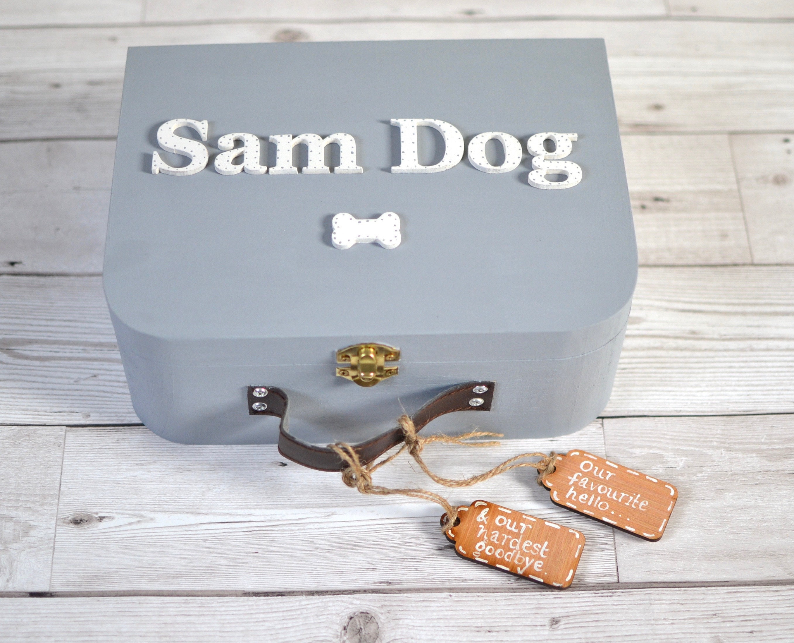 Dog Memory Box pet Memorial Box dog Wooden Keepsake Box dog - Etsy UK