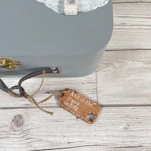 Baby Girl Keepsake Box, Girl Memory Box, Childrens Wooden Suitcase Box ...