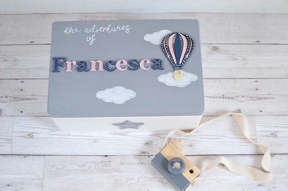 Personalised Wooden Keepsake Box Large Memory Box for Girls - Etsy UK