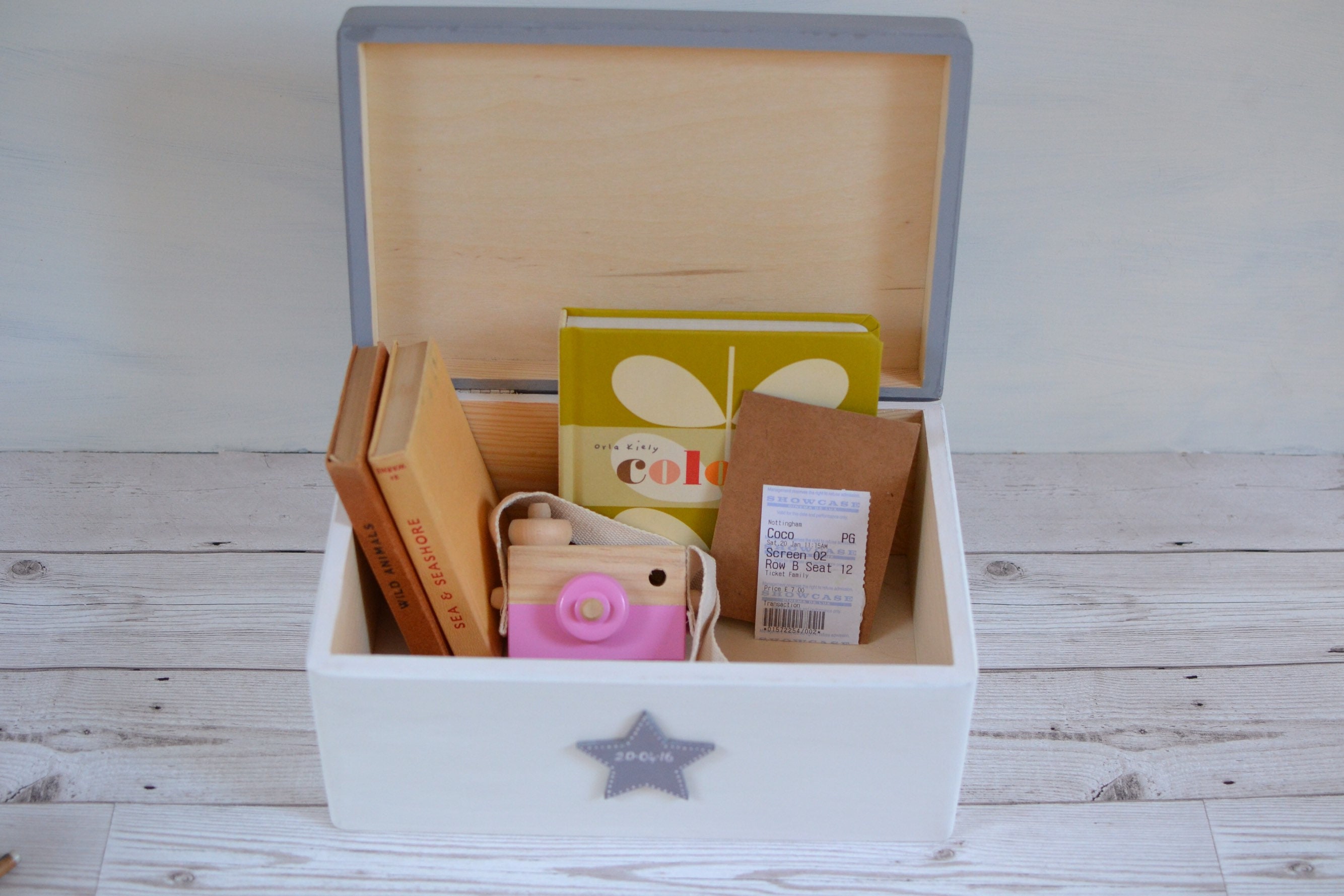 Personalised Wooden Keepsake Box Large Memory Box for Girls - Etsy UK