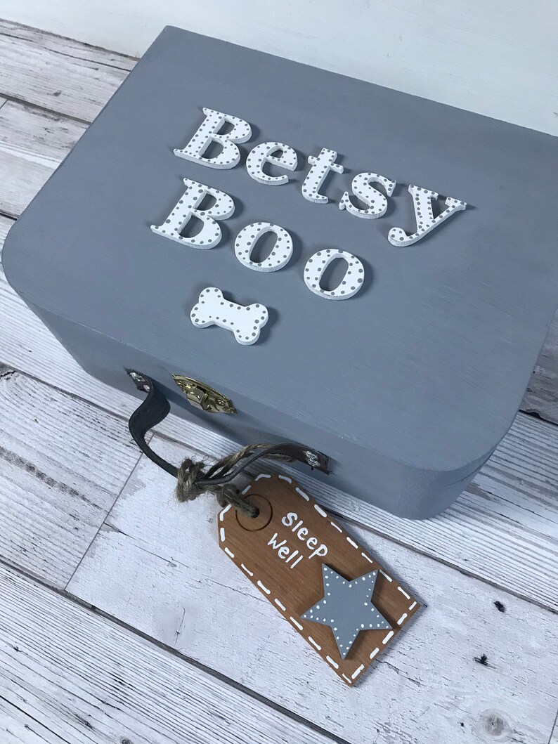 Dog Memory Box pet Memorial Box dog Wooden Keepsake Box dog | Etsy