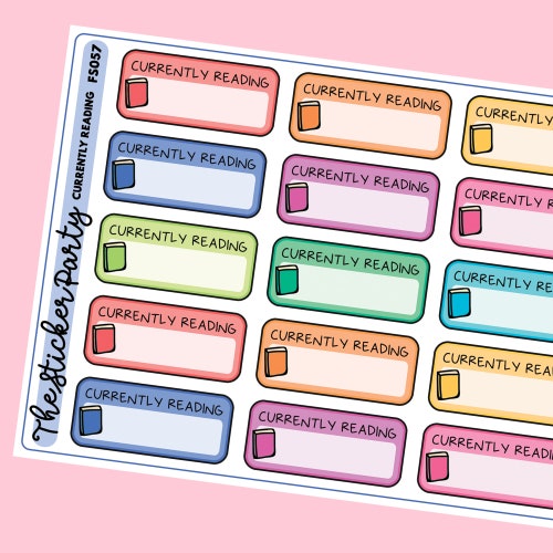 Finished Reading Book Lovers Reading Stickers for Your Planner - Etsy