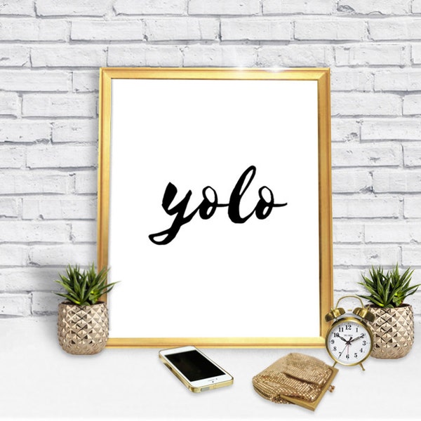Yolo Poster - Etsy