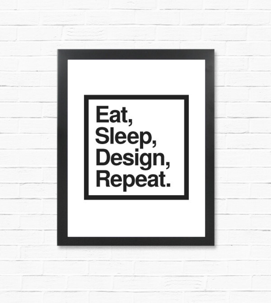 Graphic Desinger Poster - Eat, Sleep, Design, Repeat - Digital Print ...