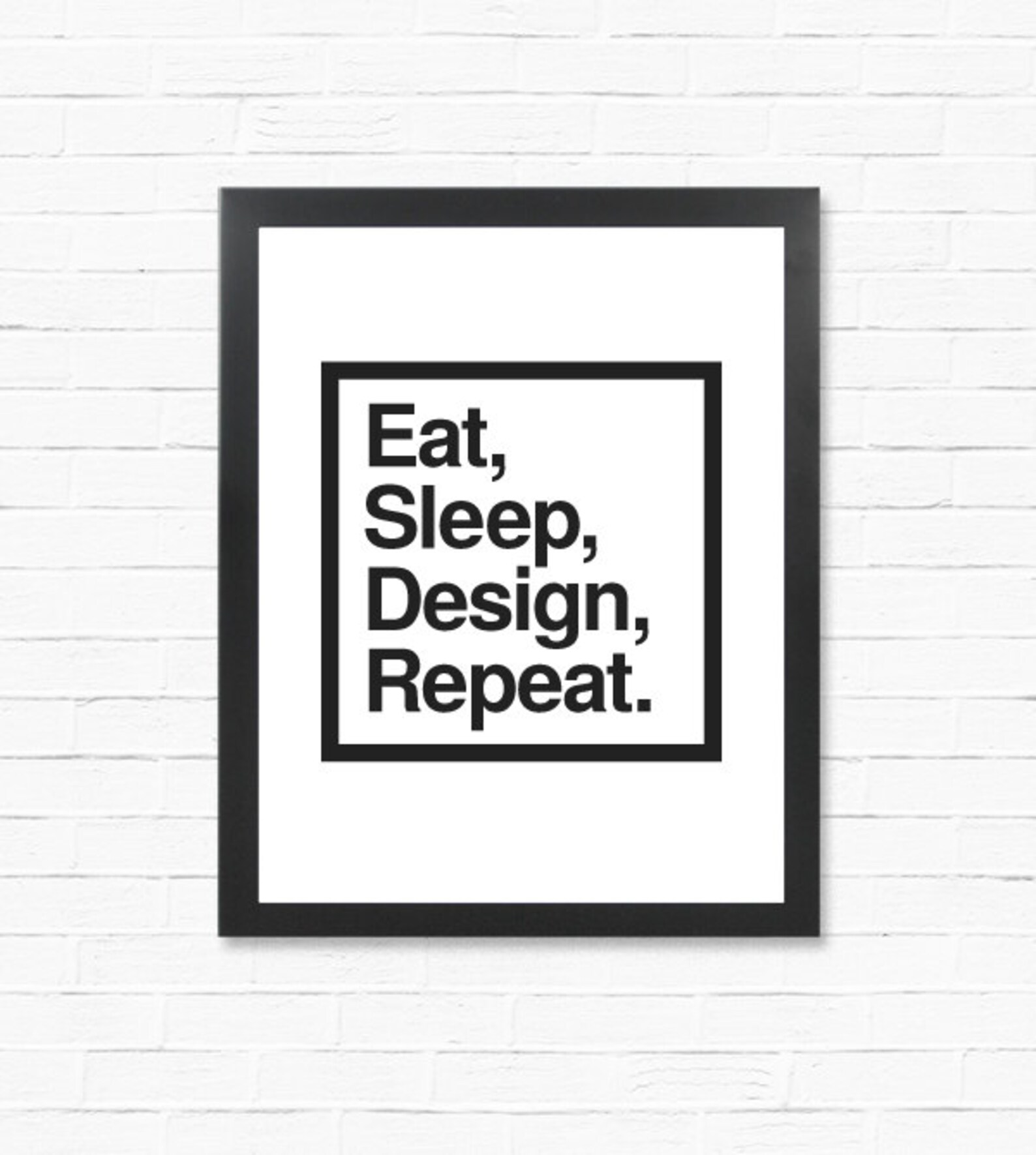Graphic Desinger Poster - Eat, Sleep, Design, Repeat - Digital Print ...