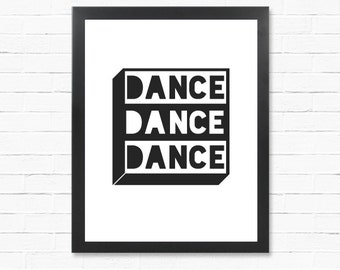 Dance Poster, Dance Print, Balter Definition, Dance Wall Art, Dance ...